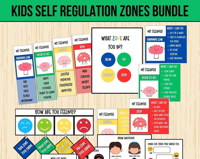 Self-regulation Flashcards, Understanding Your Zones, Calming Corner ...