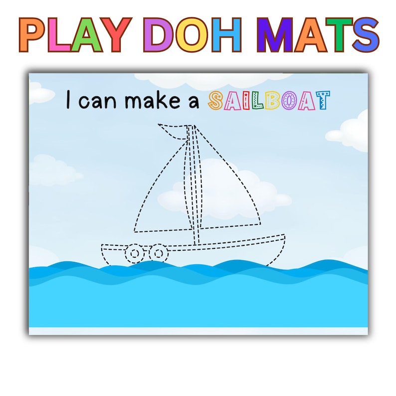 Play Dough Mats - Digital Download Play Dough Activity Montessori ...