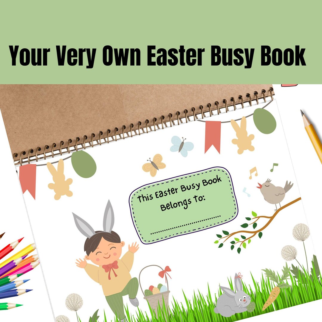 Easter Busy Book: Kids Learning Activities Bundle (digital Download) - Etsy