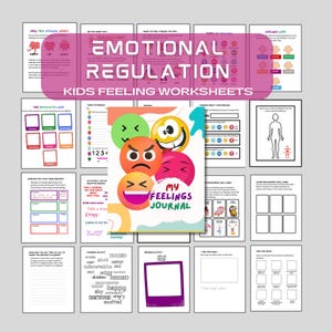 Self Regulation Zone Kids Feeling Worksheets School Counselling ...