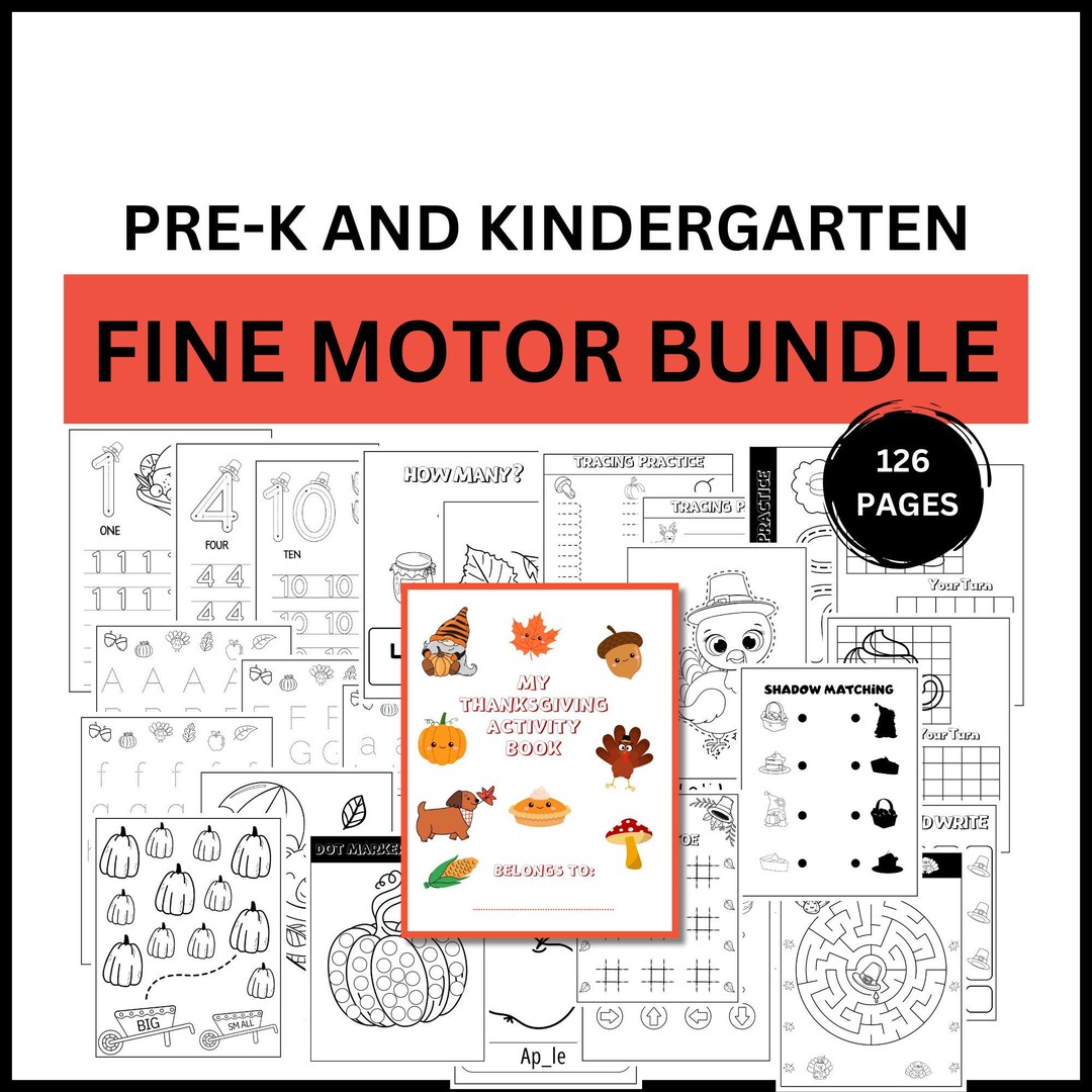 Fall Kids Activity Bundle Autumn Preschool Occupational Therapy ...