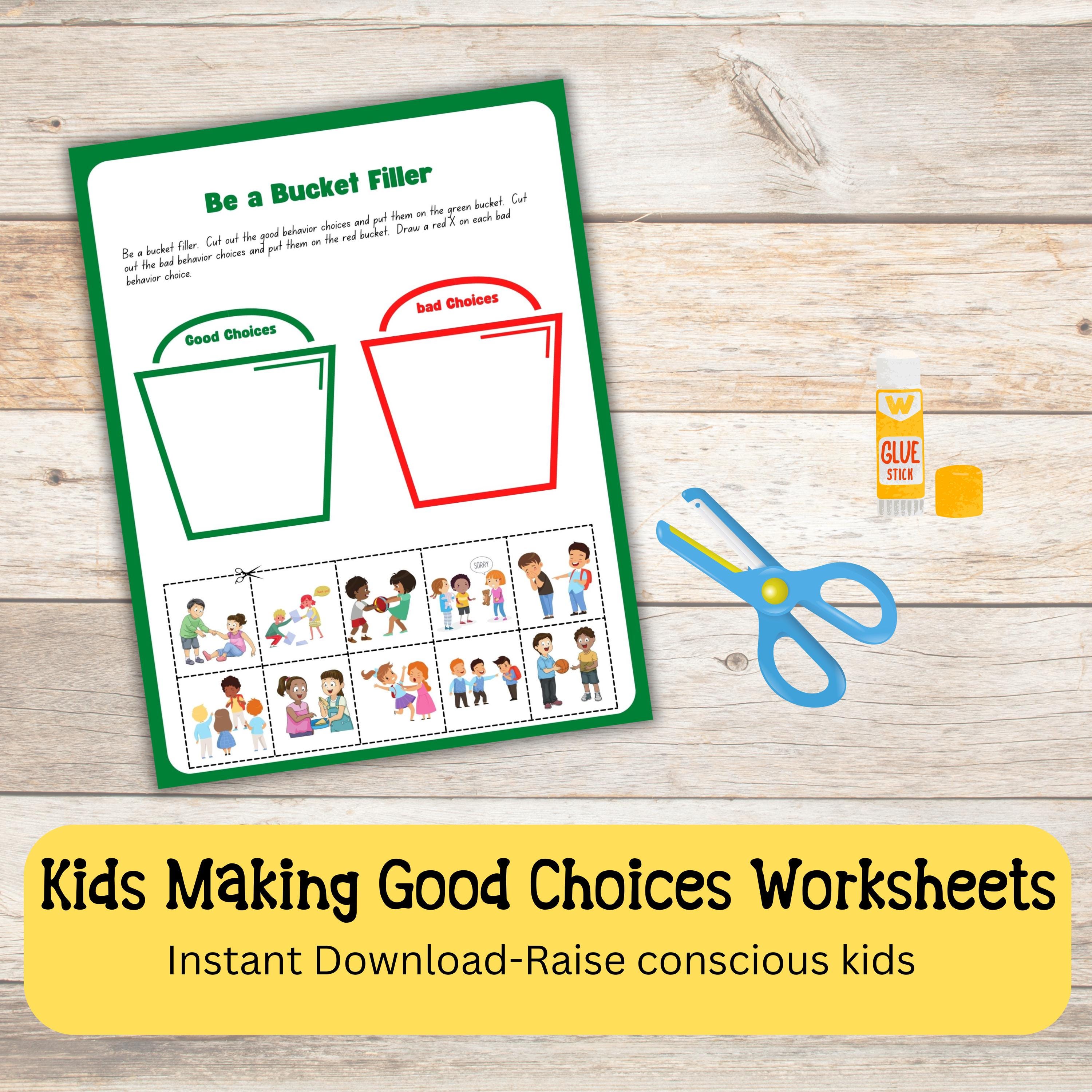 Good Vs Bad Choices Worksheets Social Skills Sorting Activities Autism ...