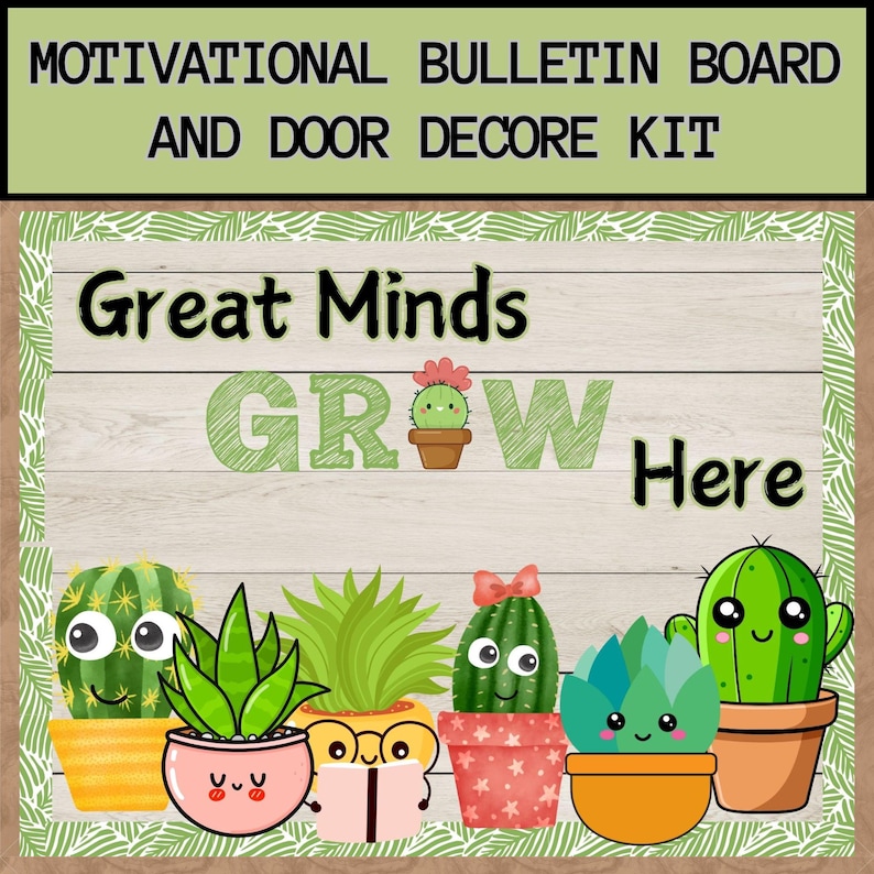 Classroom Decor Growth Mindset Bulletin Board Kit DIY Bulletin Board ...