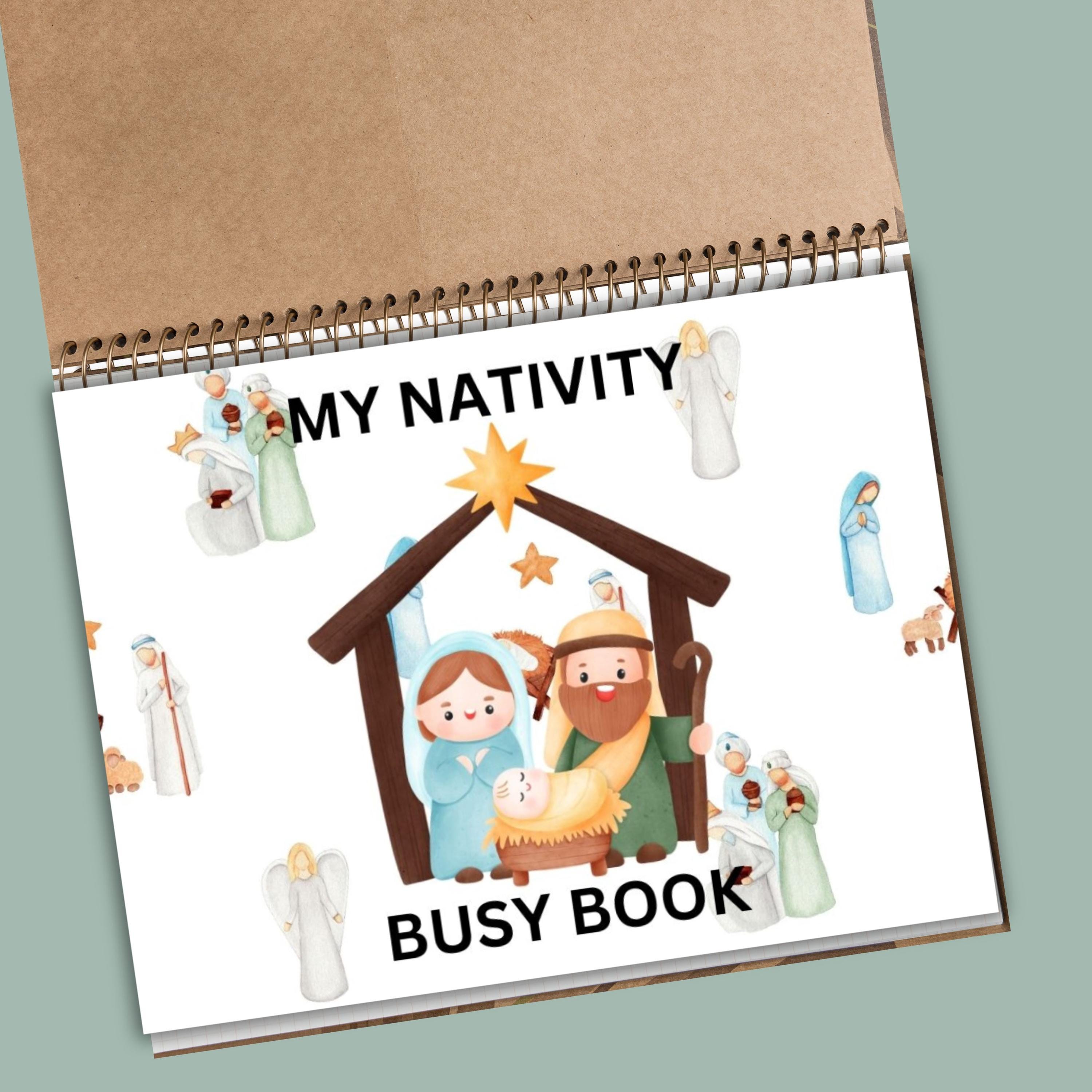 Nativity Busy Book: Christmas Preschool Learning Binder Printable - Etsy