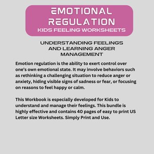 Self Regulation Zone Kids Feeling Worksheets School Counselling ...