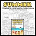 Pre K Summer Curriculum Preschool Curriculum Lesson Plan Summer ...