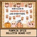 Pumpkin Spice Bulletin Board Retro Pumpkin Latte Bulletin Board Fall ...