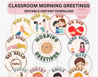 Classroom Morning Greeting Display Pack Morning Greeting for Students ...