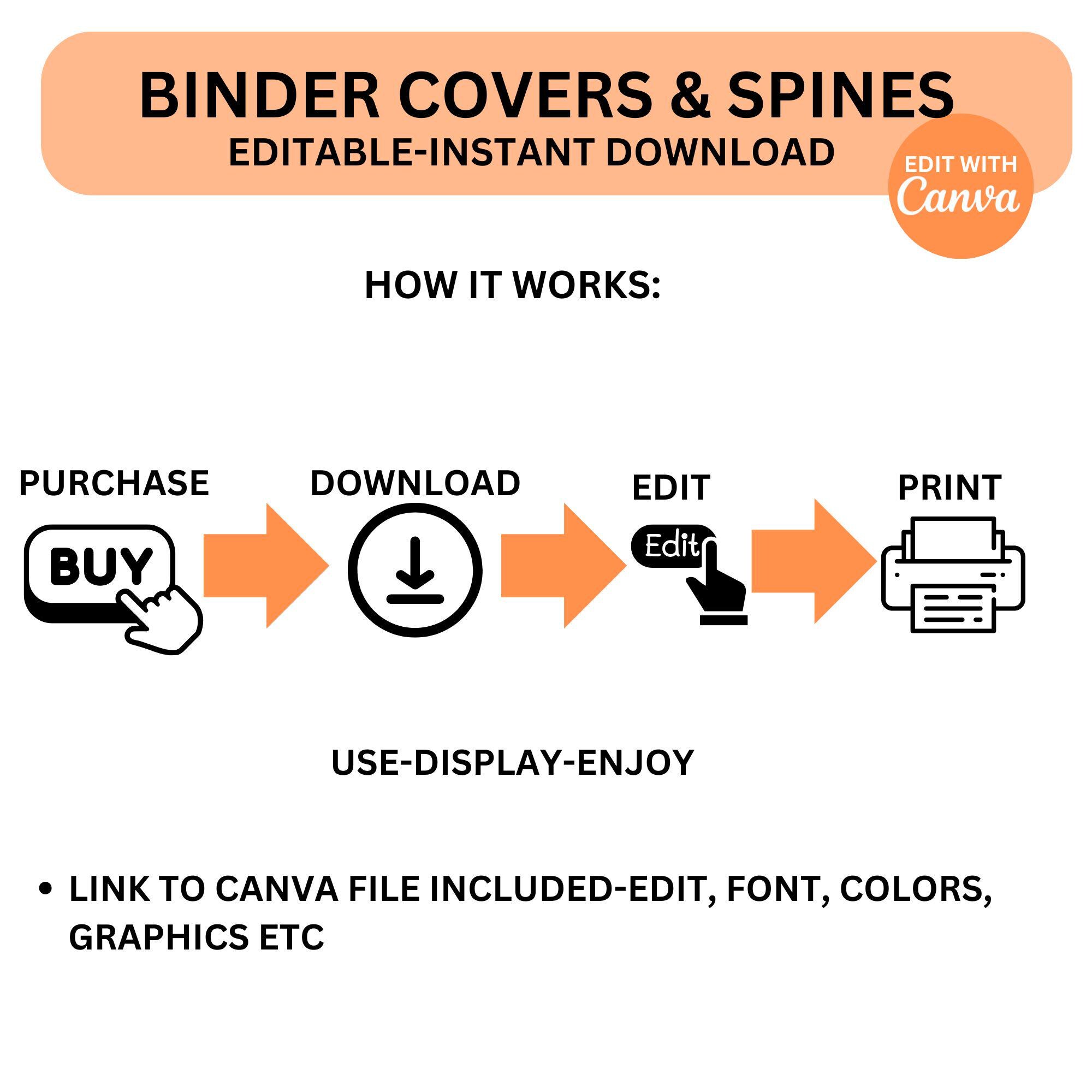 Classroom Binder Covers and Spines Editable Retro Teacher Organization ...