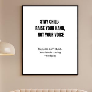 Funny Classroom Rules Printable Classroom Decor Black and White School ...