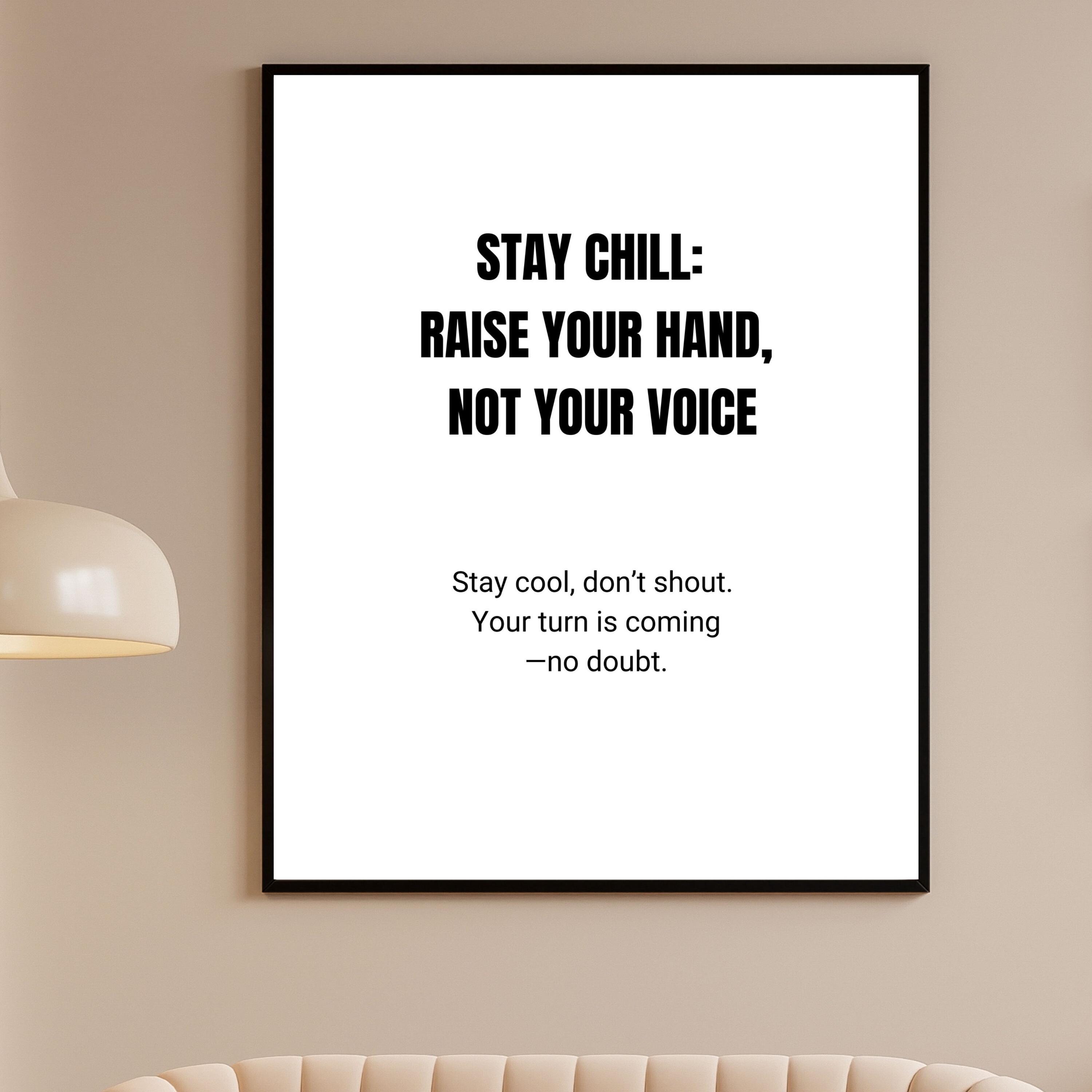 Funny Classroom Rules Printable Classroom Decor Black and White School ...