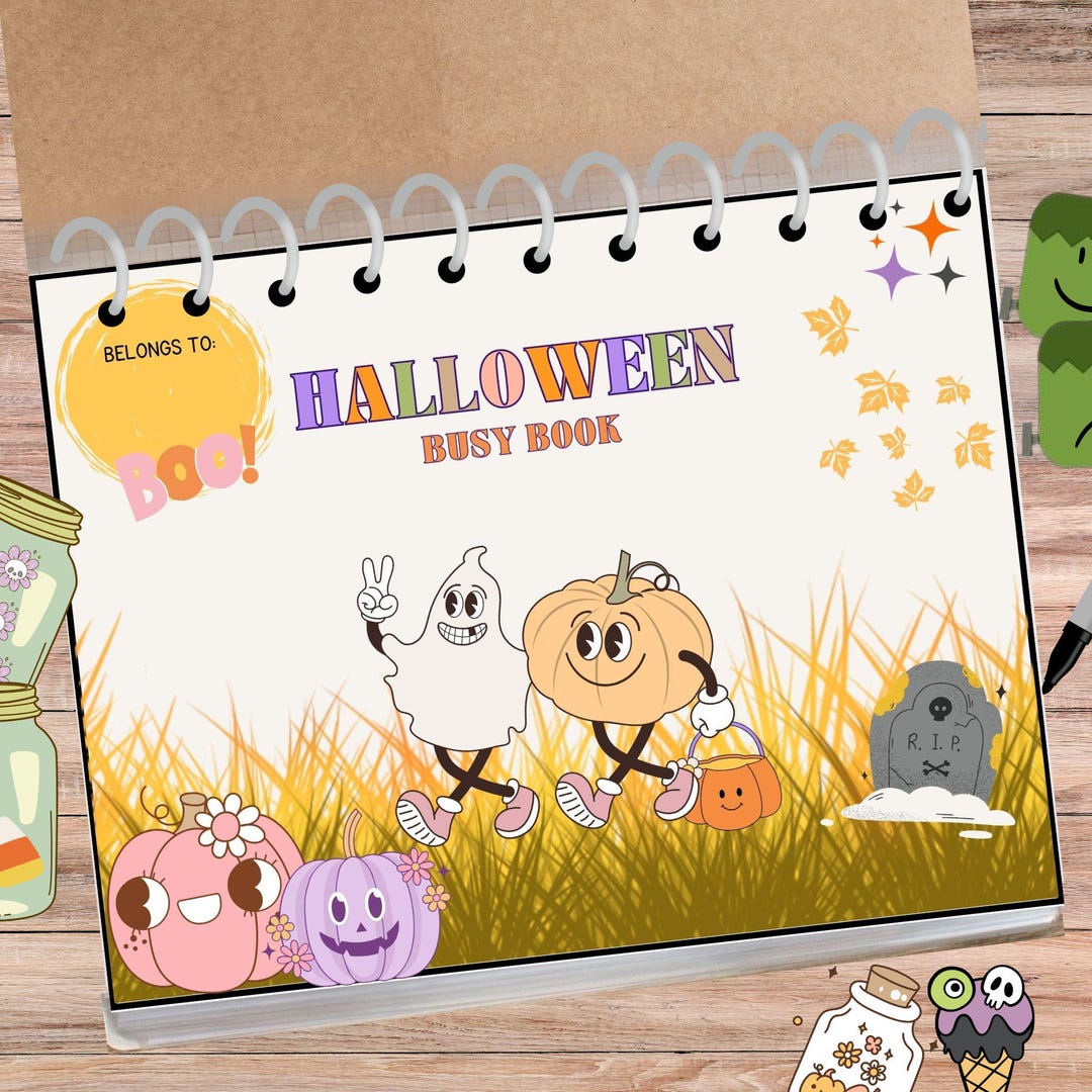 Fall Busy Book Printable Quiet Book Homeschool Learning Materials ...