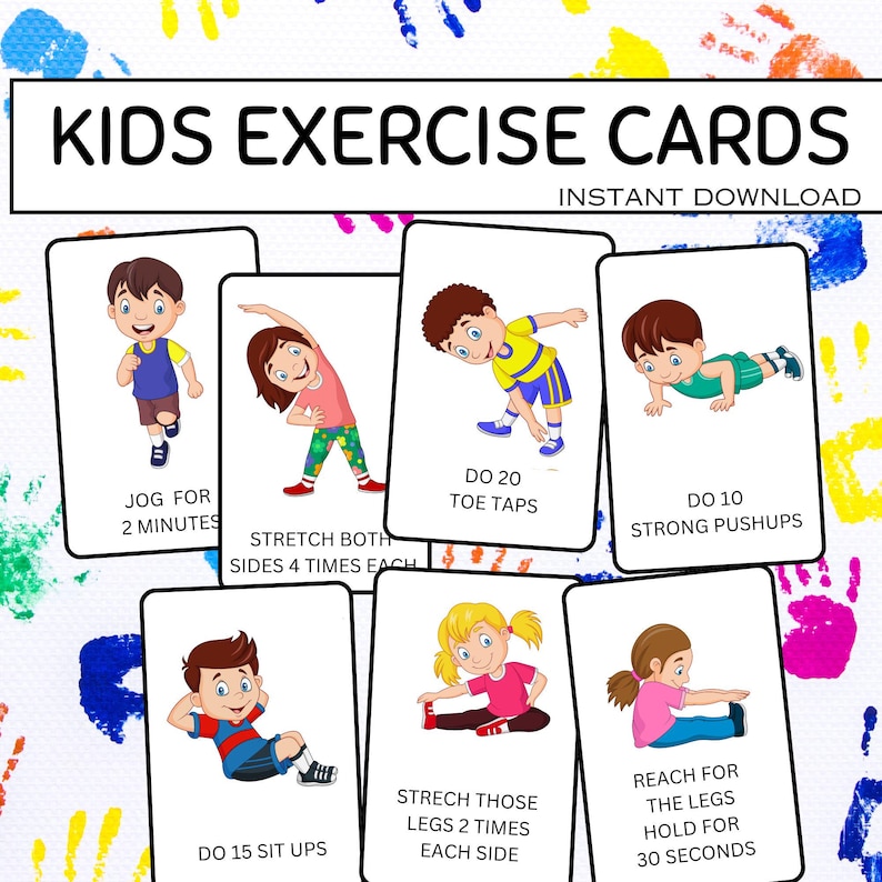 Movement Break Cards Kid Movement Cards Brain Breaks Printable Cards ...