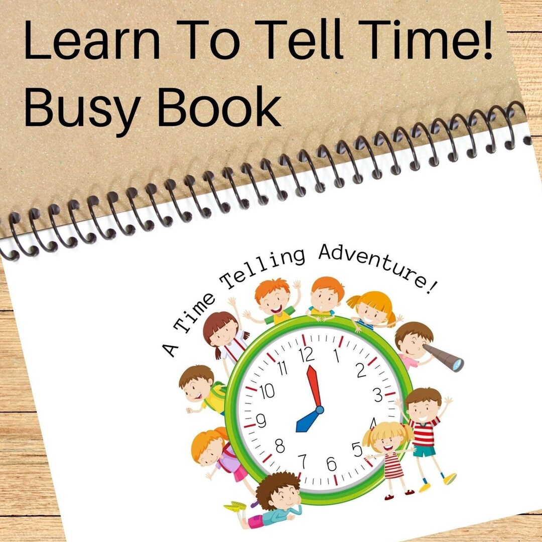 Telling Time Busy Book | Preschool & Kindergarten Learning Binder ...