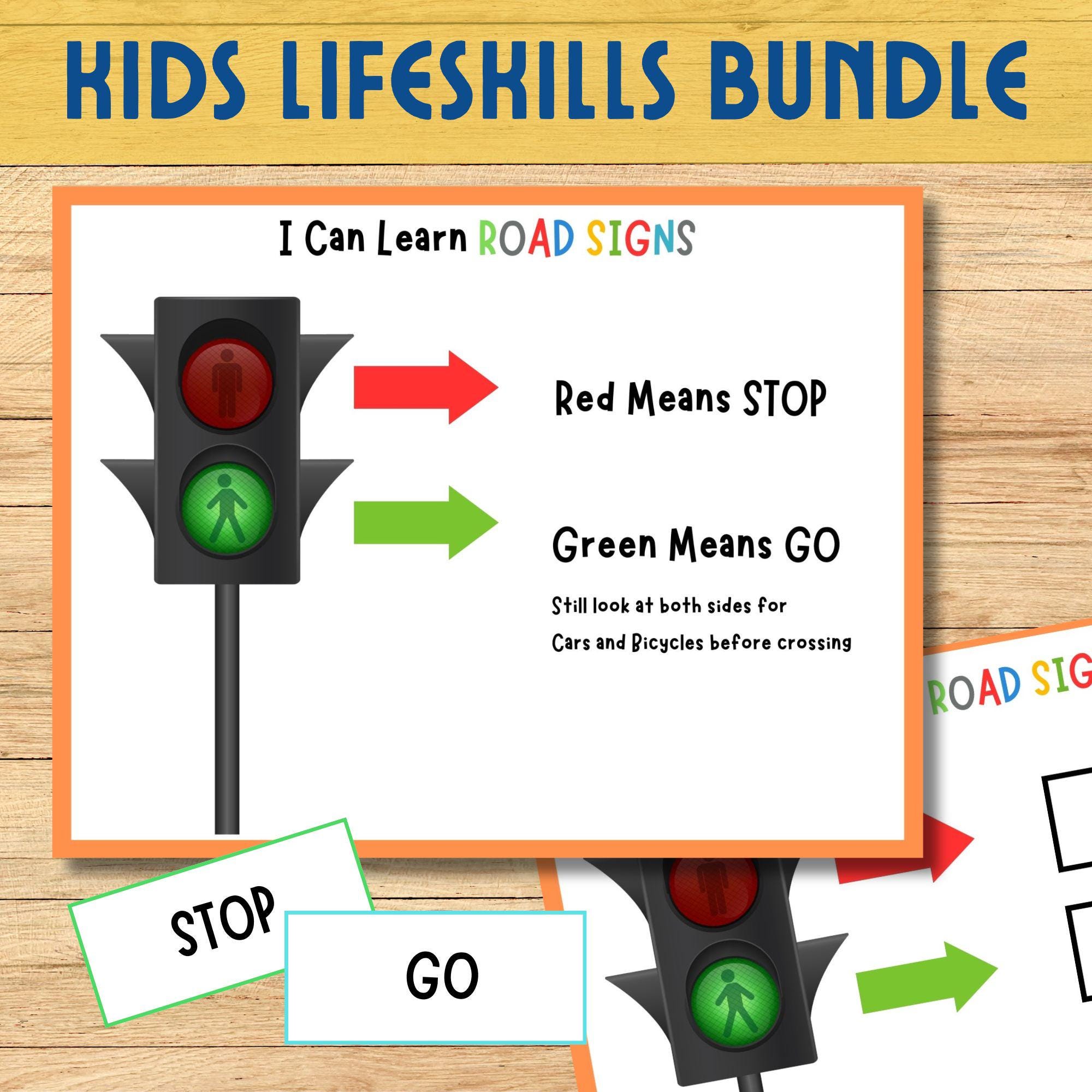 Life Skills for Kids Printable Bundle Learn to Tell Time Phone Number ...