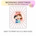 Classroom Morning Greeting Display Pack Morning Greeting for Students ...