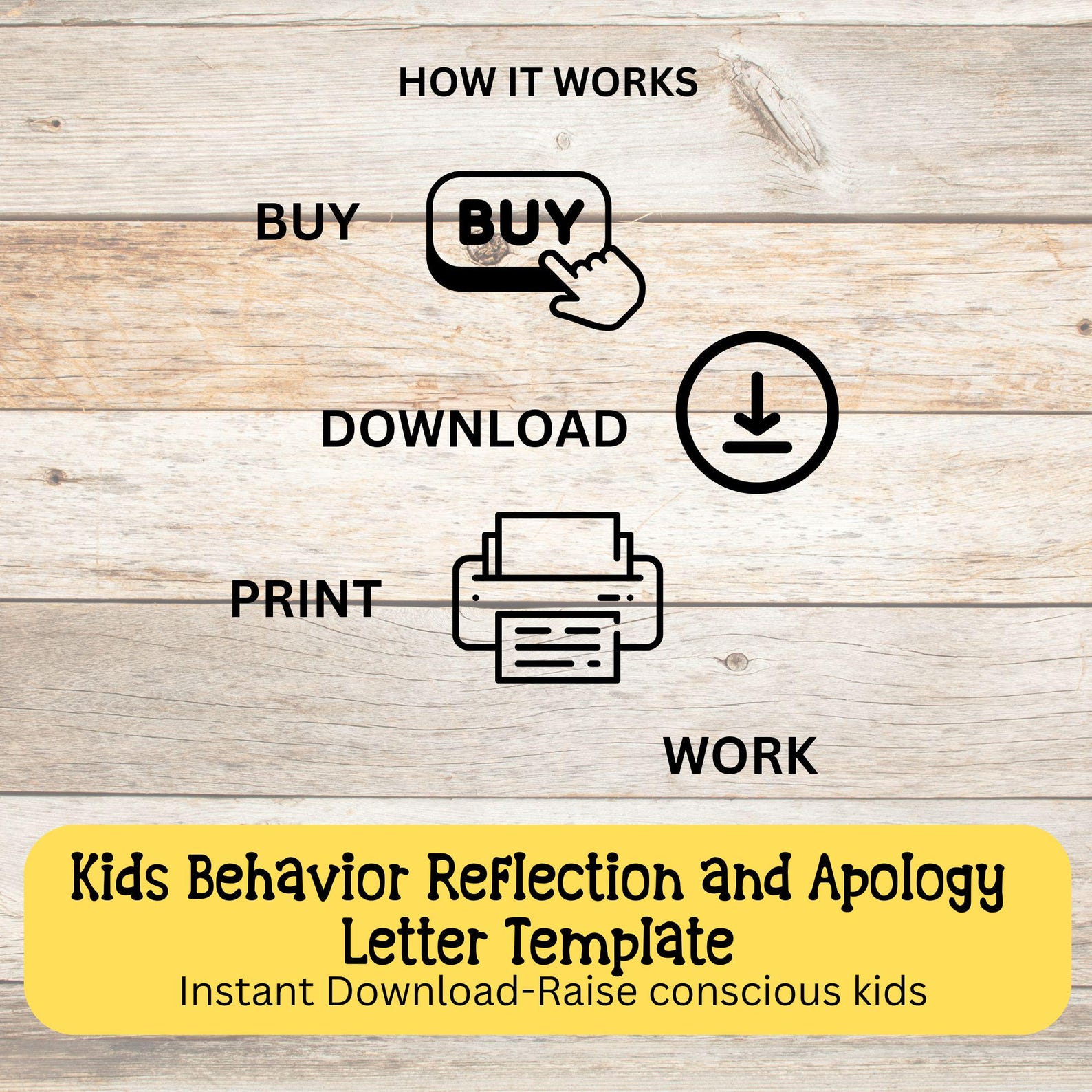 Behavior Reflection and Apology Letter Kids Apology Template ...
