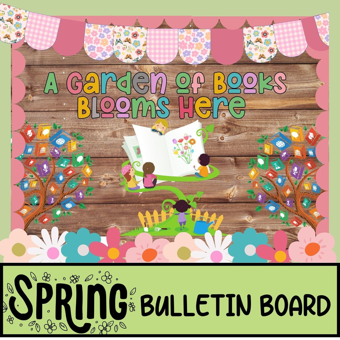 Spring Bulletin Board Reading Bulletin Board Books Bulletin Board ...