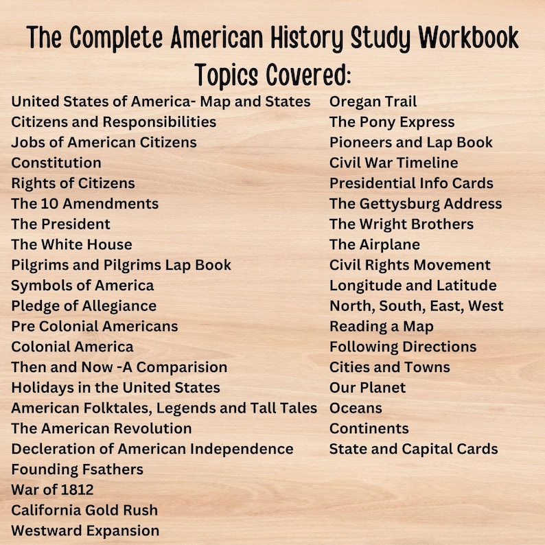 Mega Bundle American History Busy Book Homeschooling Preschool Learning ...