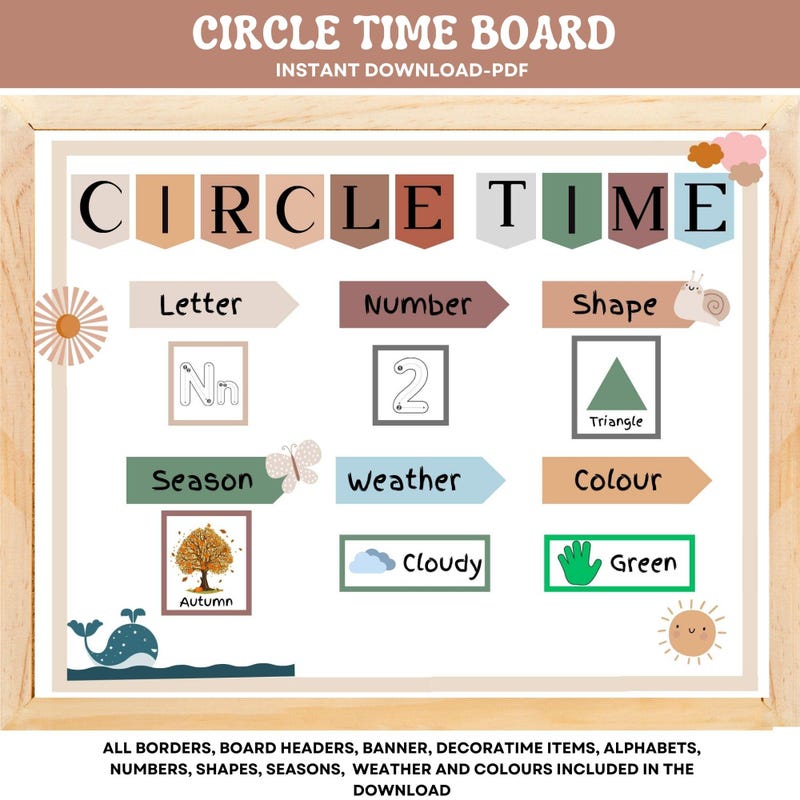 Circle Time Activity - Etsy