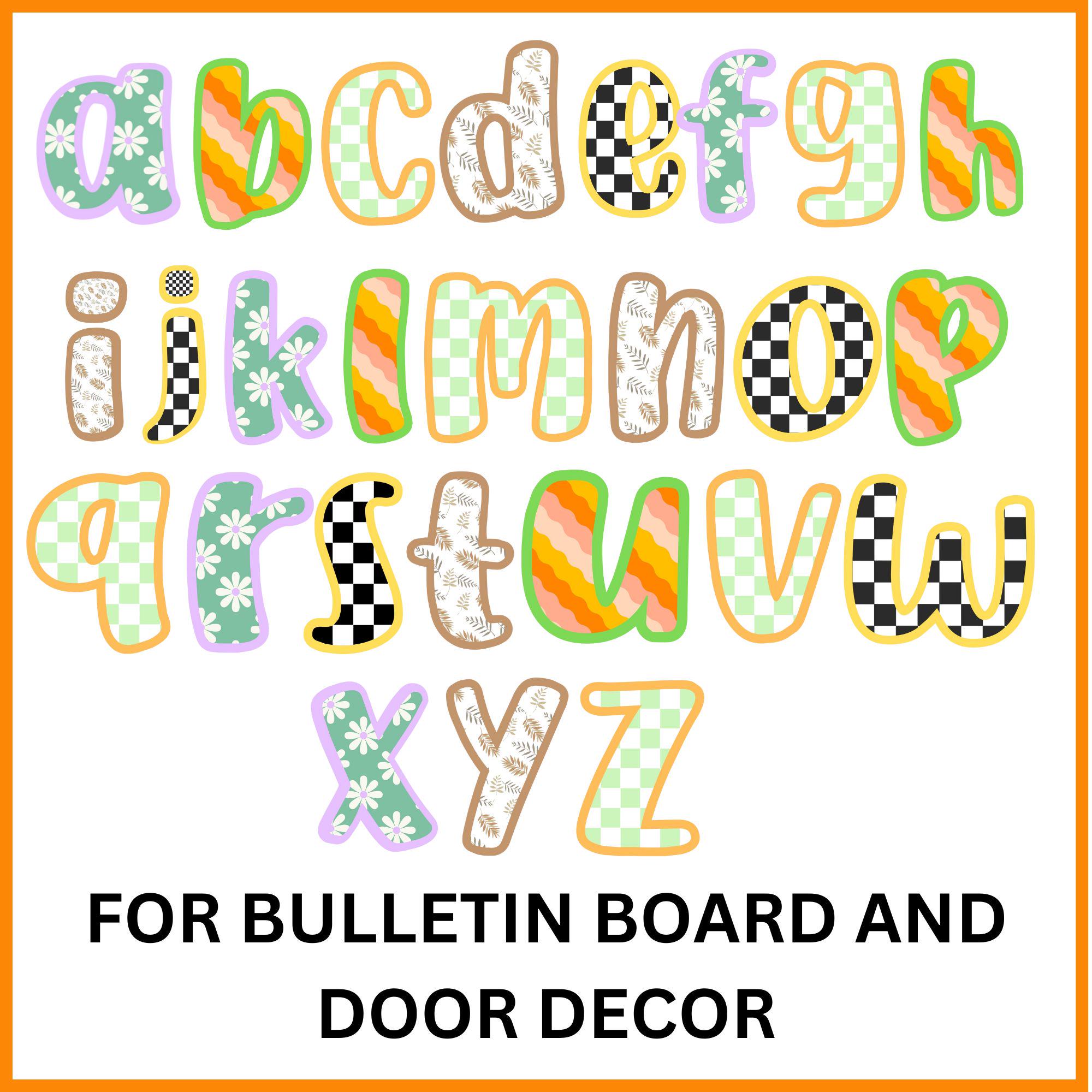 Bulletin Board Letters Retro Bulletin Board Letters Boho Bulletin Board ...