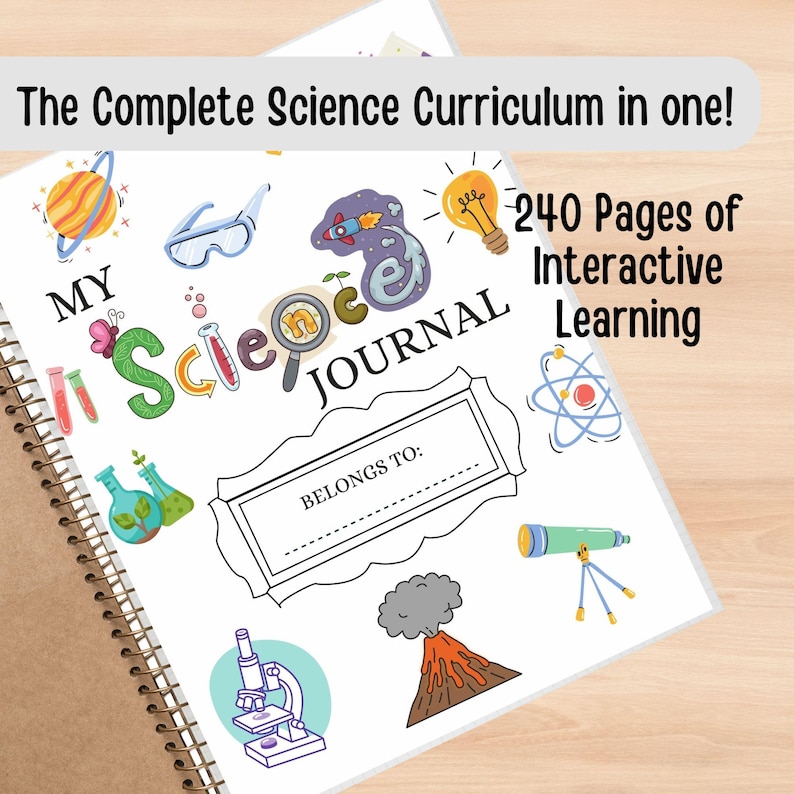 Science Curriculum Mega Bundle: Interactive Learning Journal - Etsy