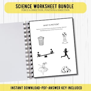 Science Force and Motion Unit Study Bundle 2nd & 3rd Grade Force and ...