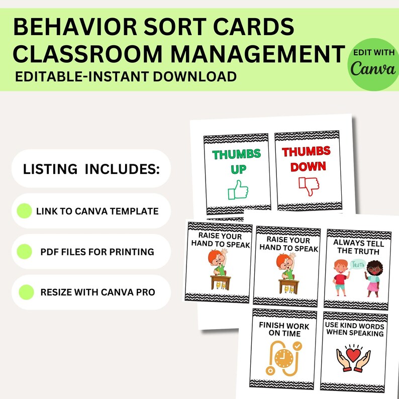 Behavior Sort Good and Bad Choices Positive and Negative Behavior ...