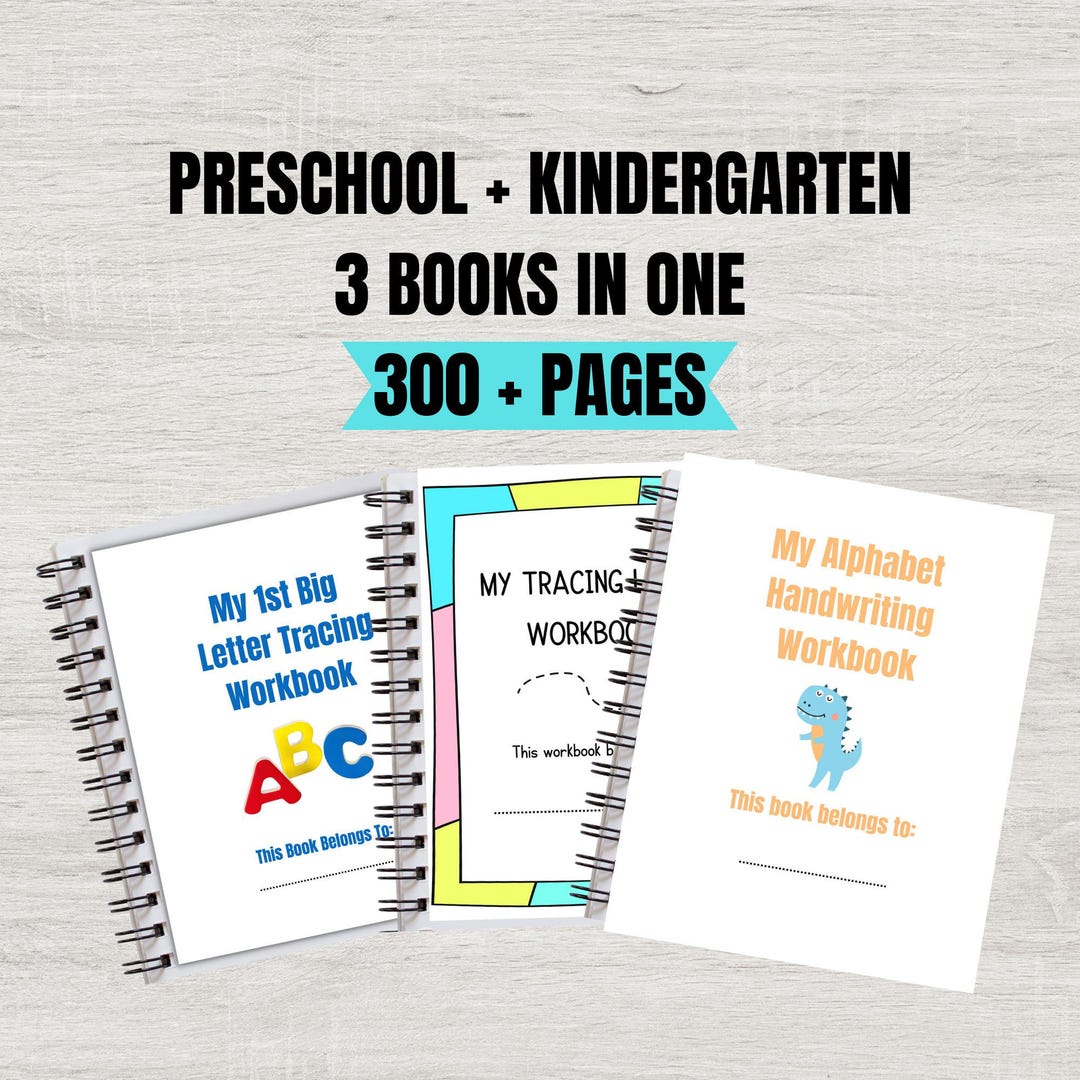 Preschool Curriculum Kindergarten Mega Alphabet Workbook Bundle ...