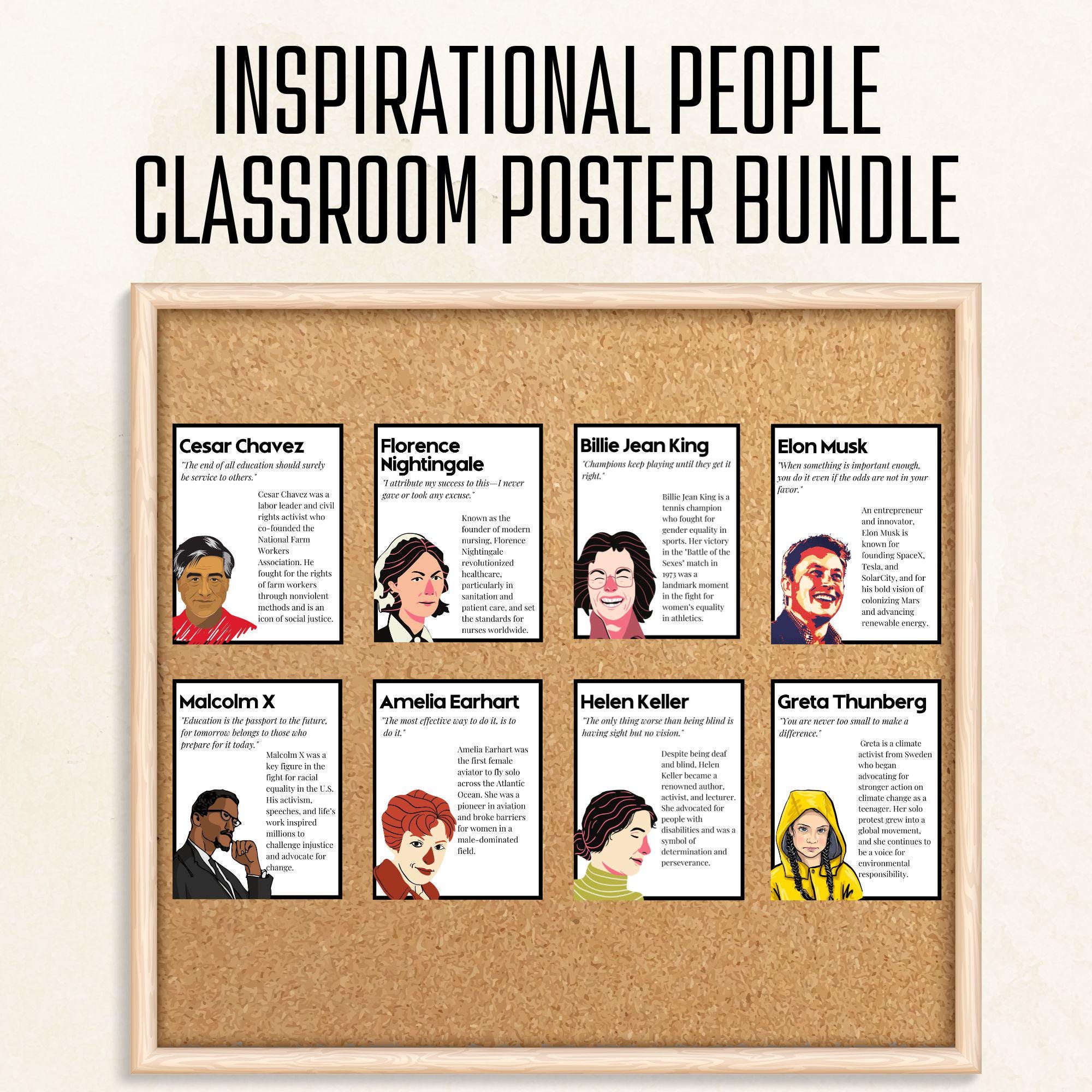 Inspirational People Poster Bundle Diversity Positive Quotes ...