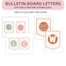Classroom Bulletin Board Letters Editable in Canva Boho Modern ...