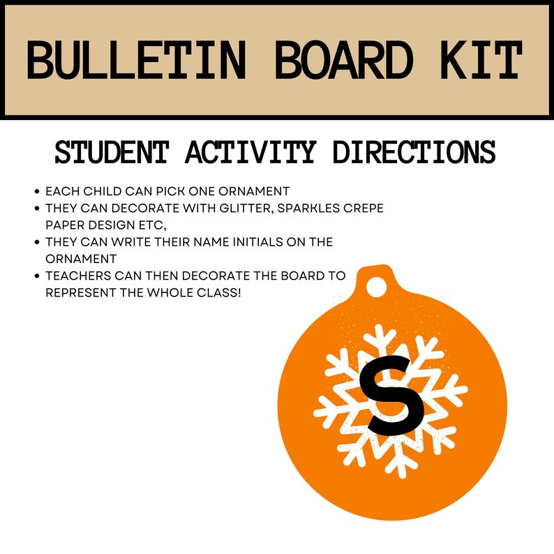 Reindeer Christmas Bulletin Board Kit: Holiday Classroom Decor Winter ...