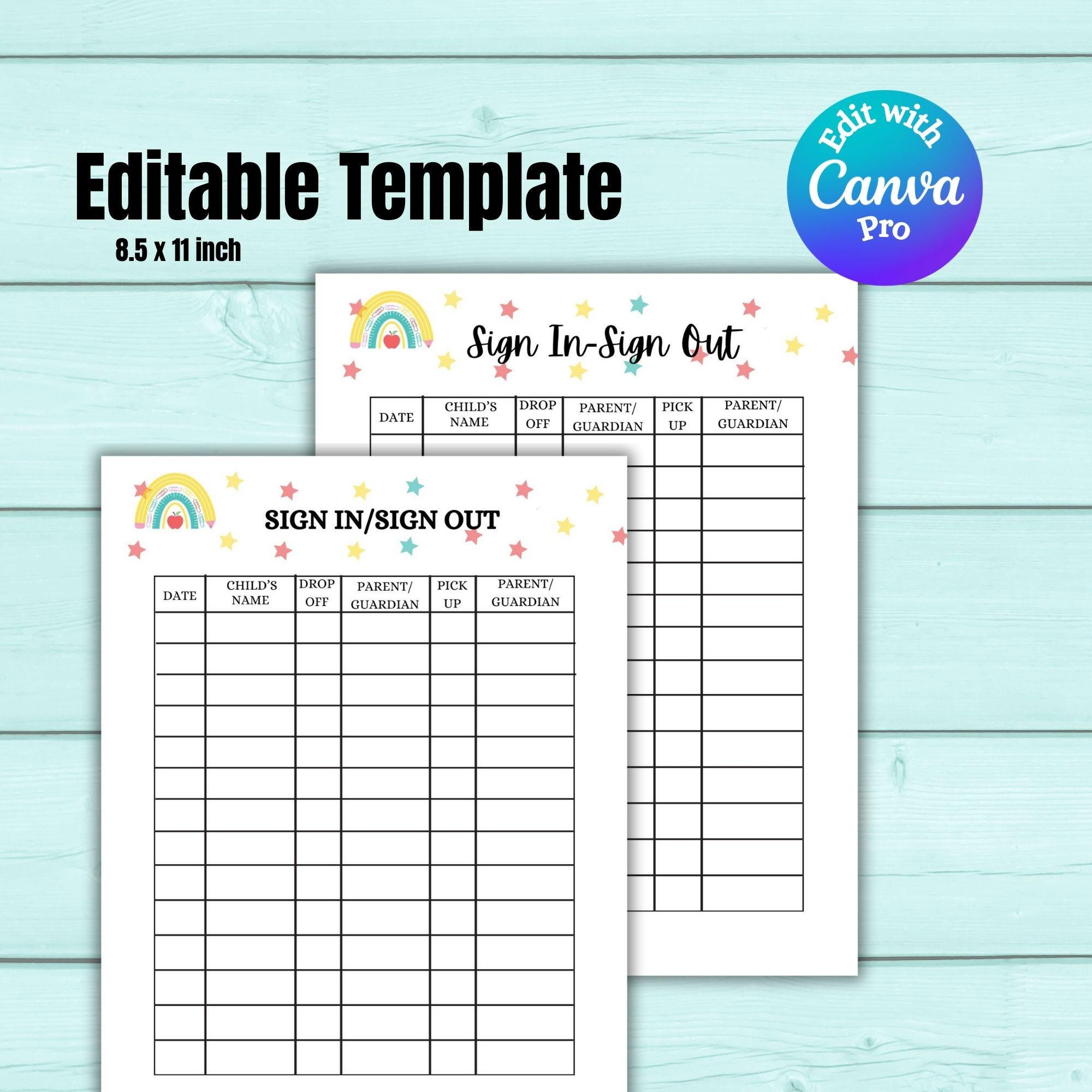 Daycare Forms Bundle Starter Kit Childcare Forms in Home Daycare ...