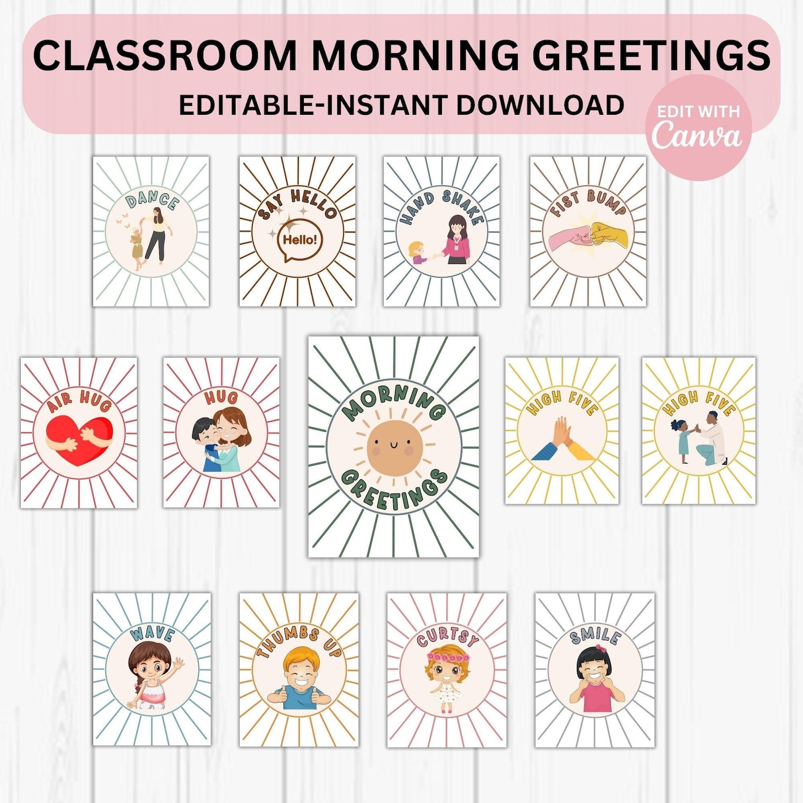 Classroom Morning Greeting Display Pack Morning Greeting for Students ...