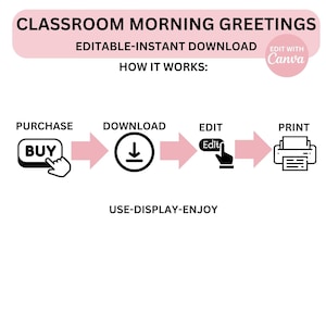 Classroom Morning Greeting Display Pack Morning Greeting for Students ...