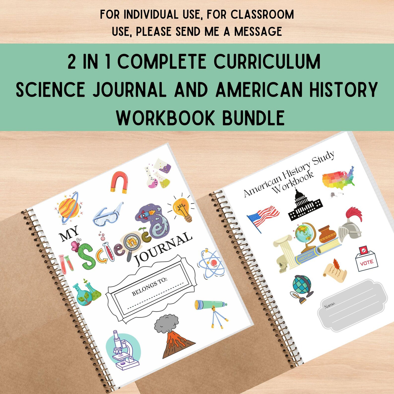 Mega Bundle 2 in 1 Science and US History Curriculum Busy Book ...