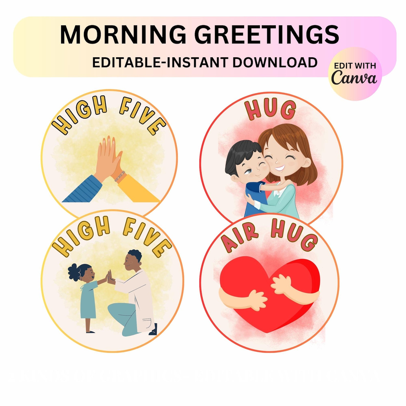 Classroom Morning Greeting Display Pack Morning Greeting for Students ...