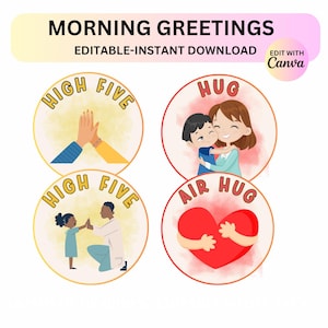 Classroom Morning Greeting Display Pack Morning Greeting for Students ...