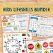 Life Skills for Kids Printable Bundle Learn to Tell Time Phone Number ...