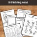 Printable Backyard Birds Unit Study Bird Watching Journal Kids ...