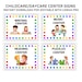Colorful Preschool Center Signs: Daycare & Classroom Decor Printable ...