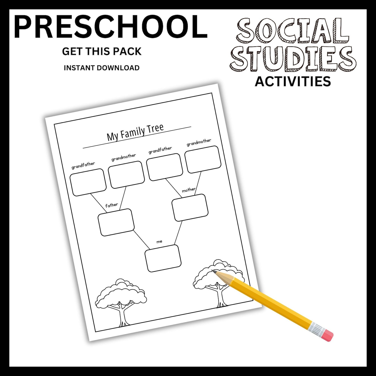 Preschool Social Studies Busy Book Homeschooling Kids Learning Binder ...
