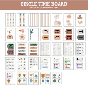 Circle Time Board Daycare Learning Preschool Homeschool Focus Board ...