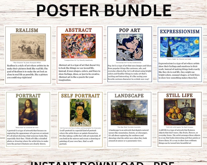 Principles of Design Poster Bundle, Classroom Decor,classroom Poster ...