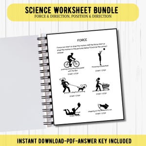 Science Force and Motion Unit Study Bundle 2nd & 3rd Grade Force and ...