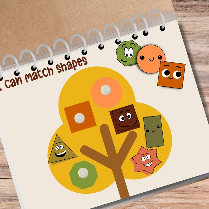 Fall Busy Book Printable Quiet Book Homeschool Learning Materials ...