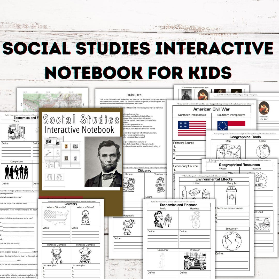 Mega Bundle Social Studies Busy Book Homeschooling Kids Learning Binder ...