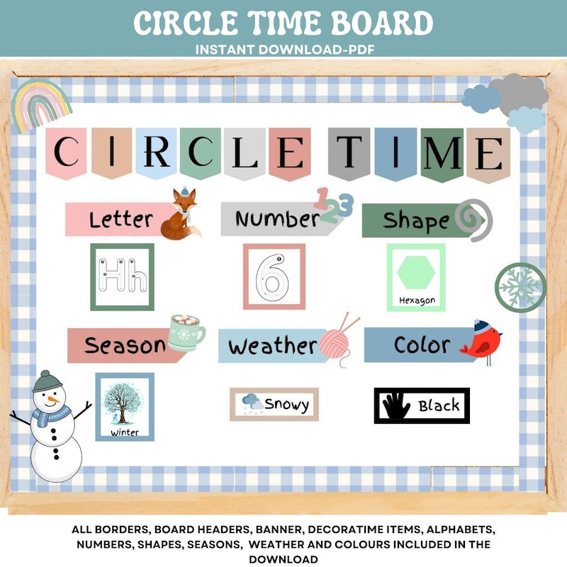 Circle Time Activity - Etsy