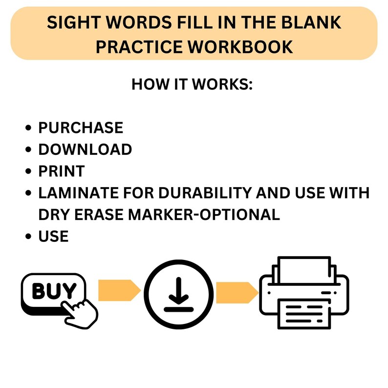 Printable Let's Learn Sight Words Worksheets. Kindergarten-1st Grade ...