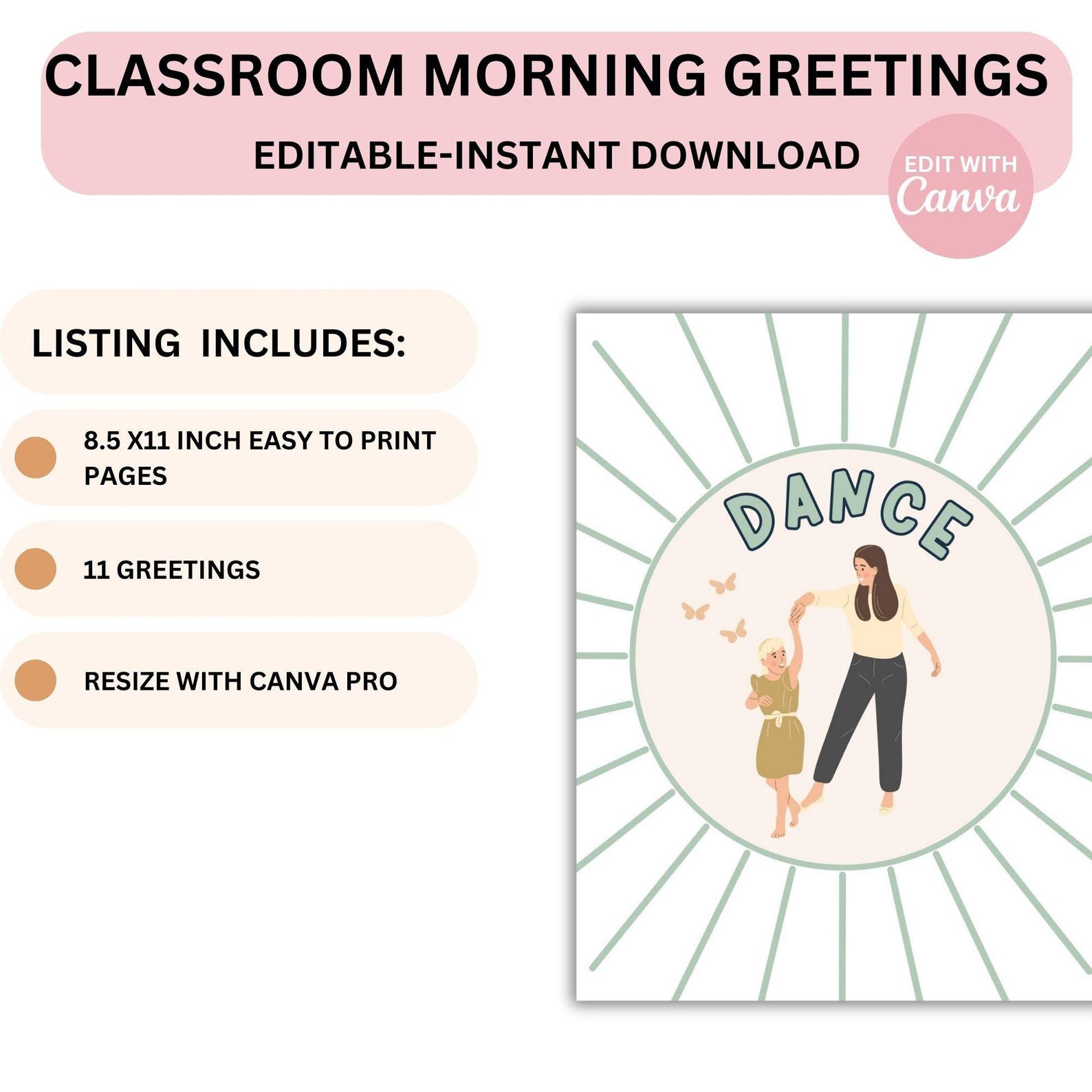 Classroom Morning Greeting Display Pack Morning Greeting for Students ...